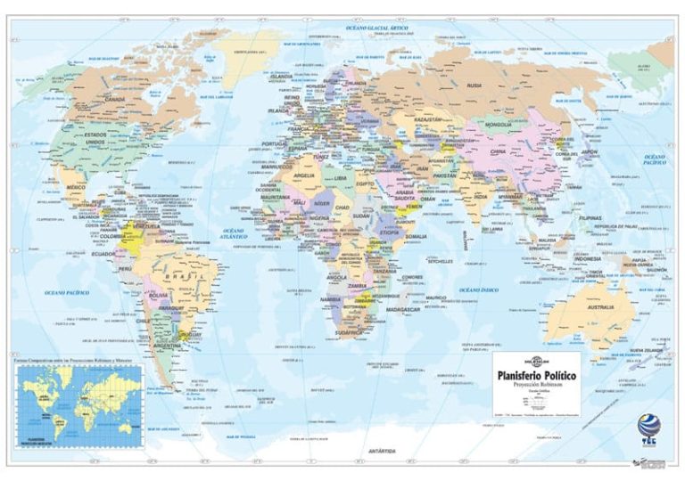 Planisferio Robinson Político - TEC Asociados